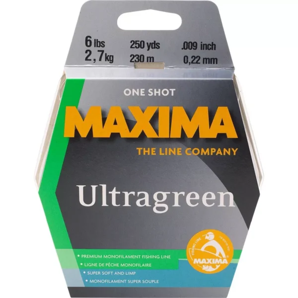 Maxima One Shot Ultragreen Mono Line 6lbs-25lbs - Good Day Fishing